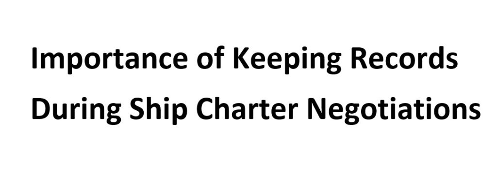 Ship Charter Negotiation Records: Offers, Counter-Offers, Subjects and ...