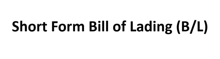 Short Form Bill of Lading: Blank Back B/L vs Long Form B/L | HandyBulk
