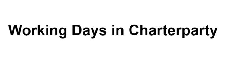 Working Days in Charterparty: Laytime, WWD and Demurrage | HandyBulk